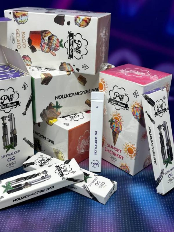Piff bar 1000mg live resin disposable - Cali Exotic Store