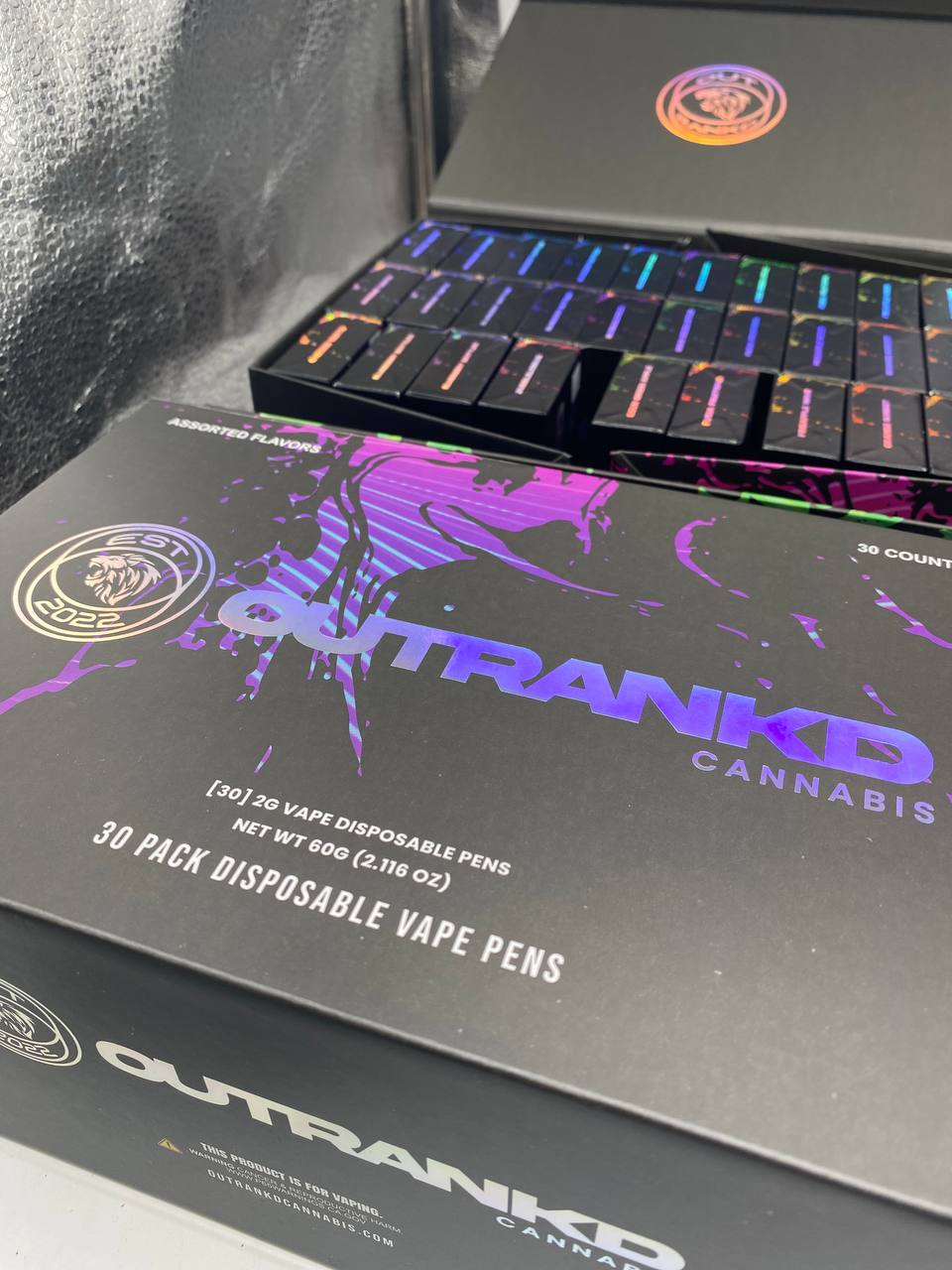 OUTRANKD 2G live resin + liquid diamonds disposable vape pen - Cali ...